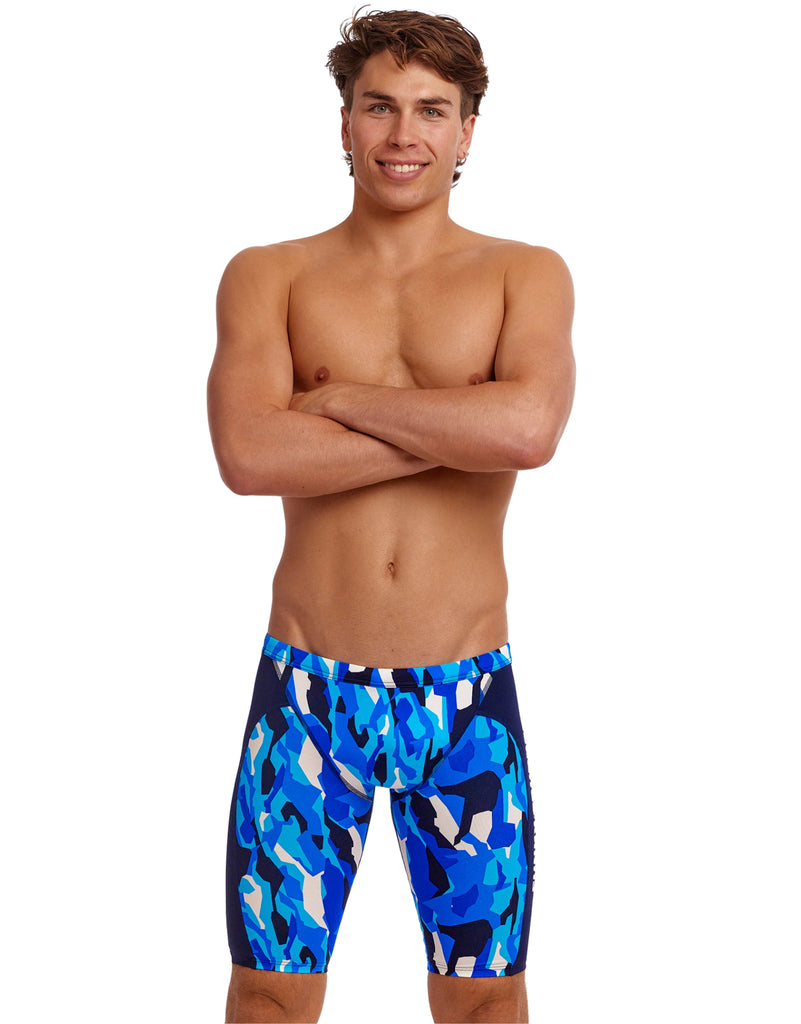 Funky Trunks Chaz Michael Swim Training Jammers - Blue | Simply Swim | Simply Swim UK