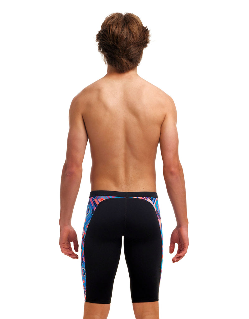 Funky Trunks Boys Boxed Up Swim Jammer - Black/Multi | Simply Swim ...