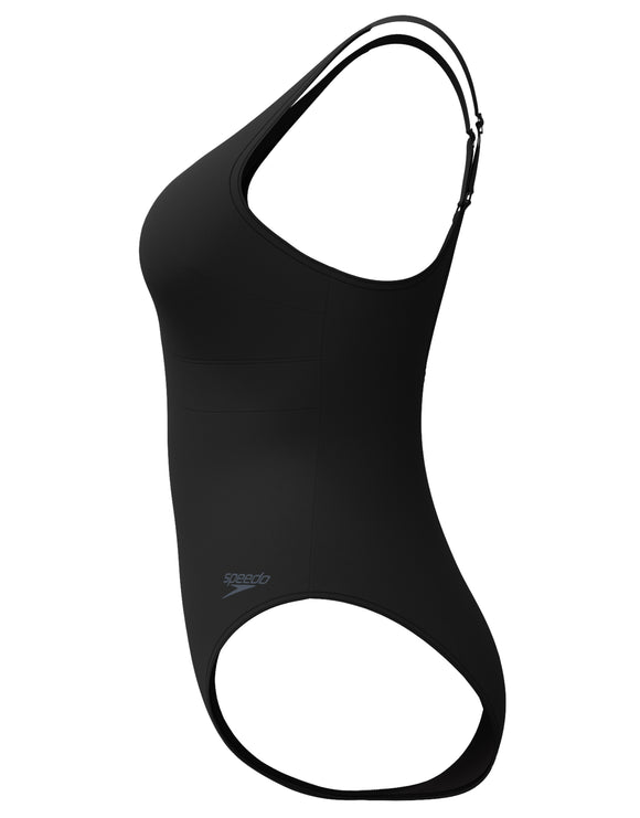 Speedo Shaping Contour Eclipse Swimsuit - Black | Simply Swim | Simply ...