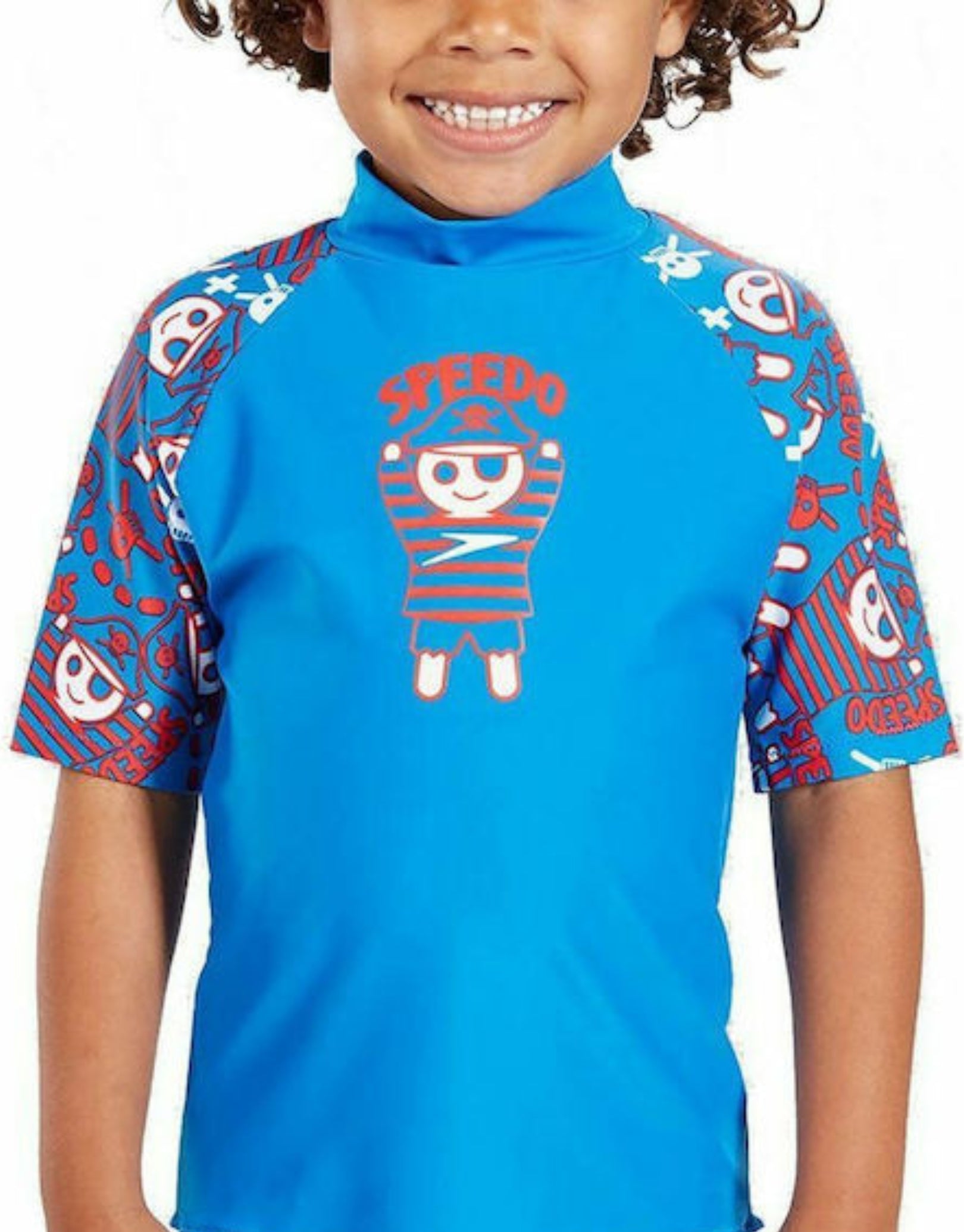 Speedo Tots Boys Pirates Sun Protection T-Shirt - Blue | Simply Swim ...
