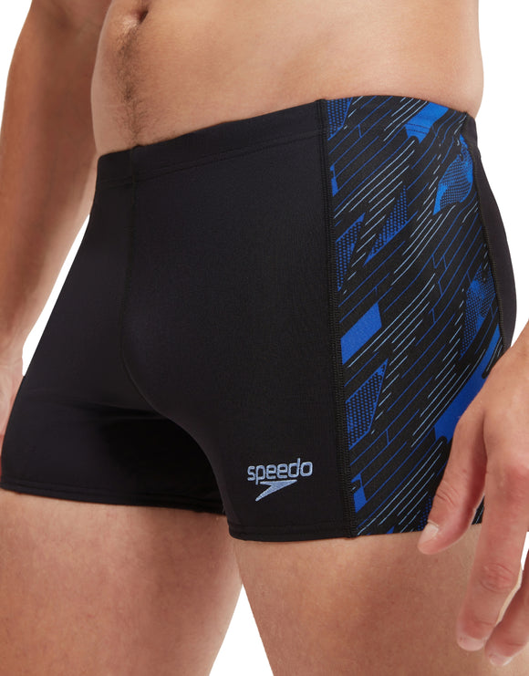 Speedo Hyperboom Panel Aquashort - Black/Blue | Simply Swim | Simply ...