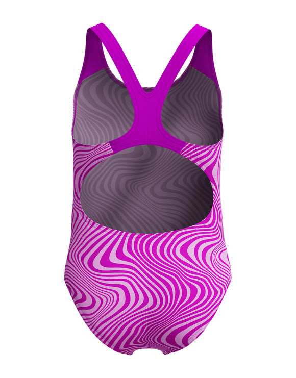Speedo Girls Digital Allover Splashback Swimsuit - Pink | Simply Swim ...