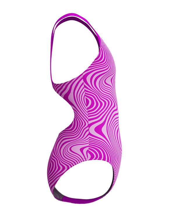 Speedo Girls Digital Allover Splashback Swimsuit - Pink | Simply Swim ...