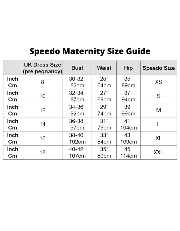 Speedo Maternity Fitness Swimsuit - Black | Simply Swim | Simply Swim UK