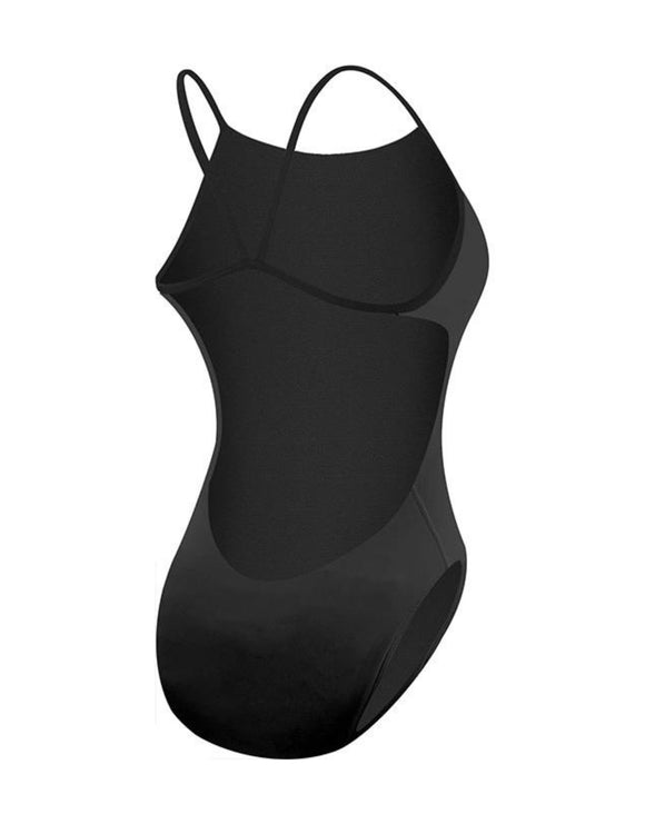 TYR Solid Durafast Elite Cutoutfit Swimsuit - Black | Simply Swim ...