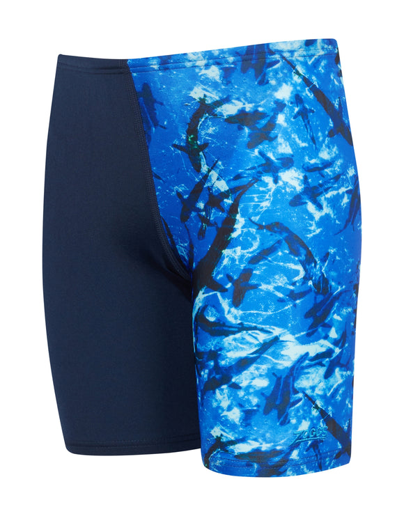 Zoggs Boys Abyss Mid Swim Jammer - Navy/Blue | Simply Swim | Simply Swim UK