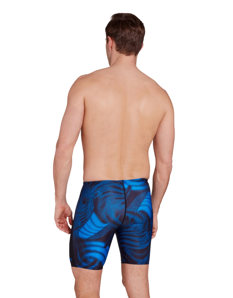 Zoggs Web Cruise Mid Swim Jammer - Black/Blue | Simply Swim | Simply ...