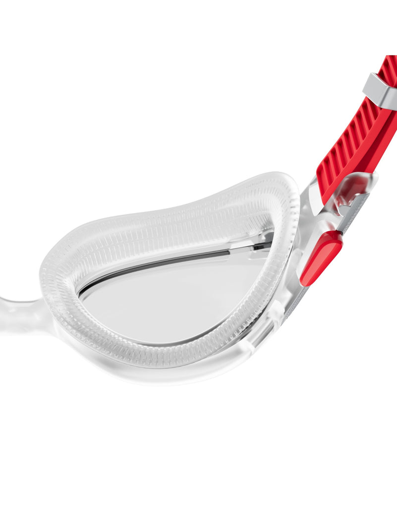 Speedo Biofuse 2.0 Swim Goggle - Clear/Red | Simply Swim | Simply Swim UK
