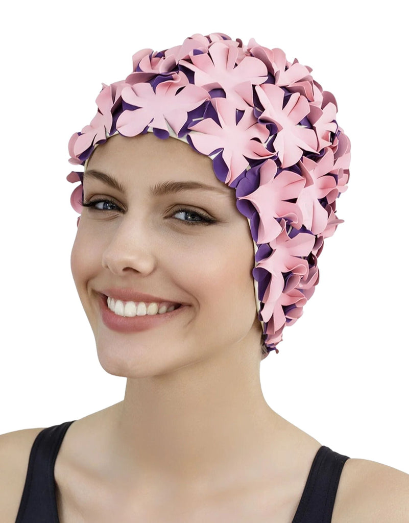 Fashy Flower Rubber Swim Cap | Simply Swim | Simply Swim UK